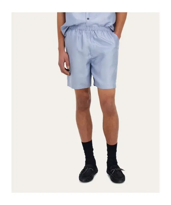 FERRAGAMO Silk Bermuda Shorts