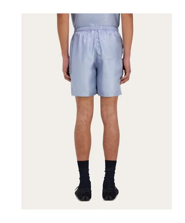 FERRAGAMO Silk Bermuda Shorts