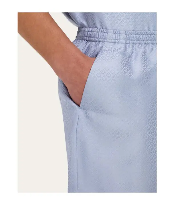 FERRAGAMO Silk Bermuda Shorts