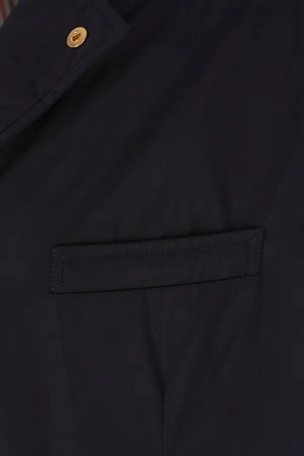 Thom Browne Striped Leather Bomber Jacket