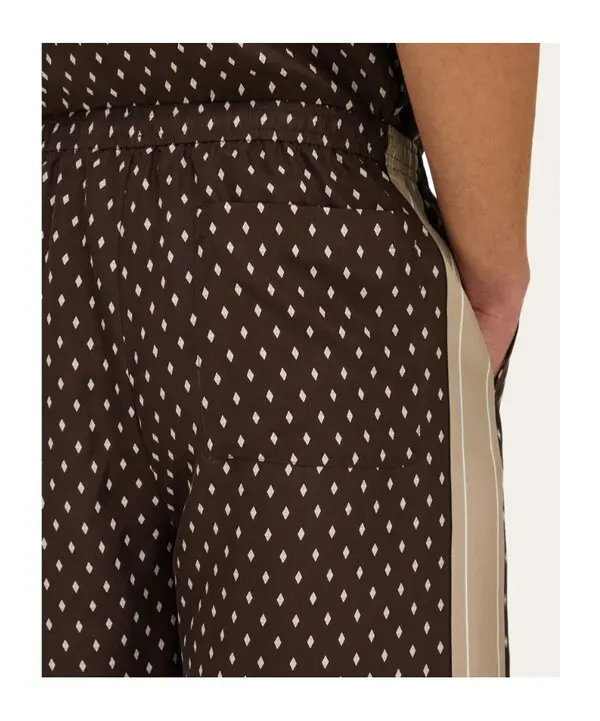 FERRAGAMO Printed Silk Bermuda Shorts