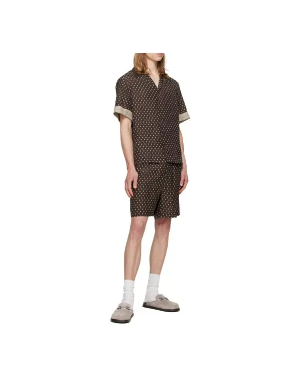FERRAGAMO Geometric Print Bermuda Shorts