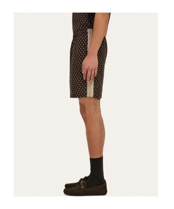 FERRAGAMO Geometric Print Bermuda Shorts