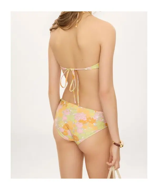 Chloé Floral Tie-front Bikini Top