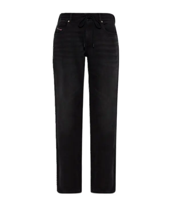 DIESEL® Straight Leg Jeans With Drawstring Waist