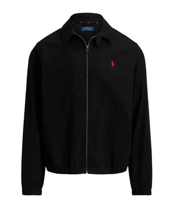 Polo Ralph Lauren Zip-up Jacket With Logo Detail - Black