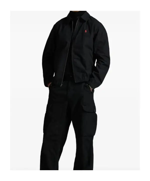 Polo Ralph Lauren Zip-up Jacket With Logo Detail - Black