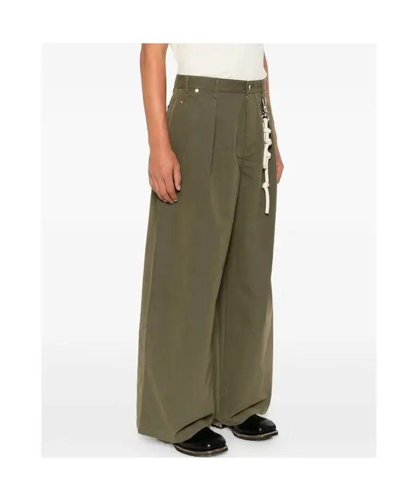 SONG FOR THE MUTE Pleated Detail Rope Attachment Trousers