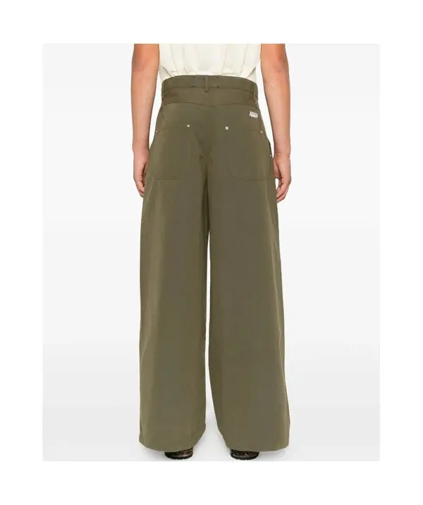 SONG FOR THE MUTE Pleated Detail Rope Attachment Trousers