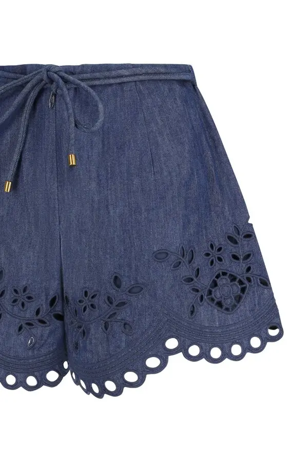 Zimmermann Mahon Embroidered Shorts - No