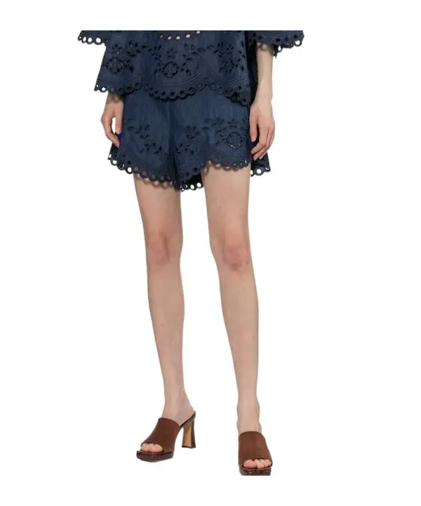 Zimmermann Mahon Embroidered Shorts - No