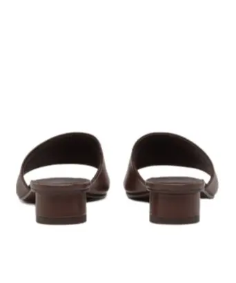 MAISON MARGIELA Cylindrical Heel Slip-on Sandals - Brown