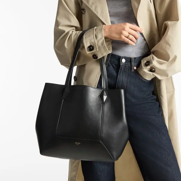 JIMMY CHOO Diamond Logo Detailed Tote Bag