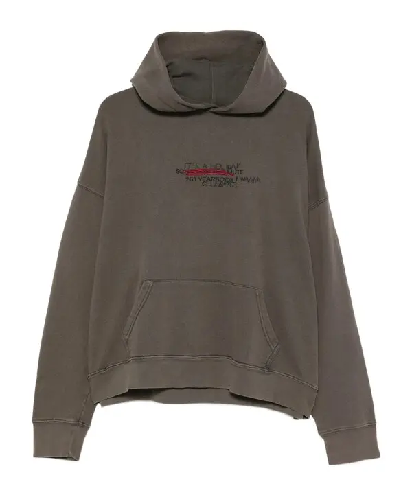 SONG FOR THE MUTE Embroidered Logo Hoodie - No