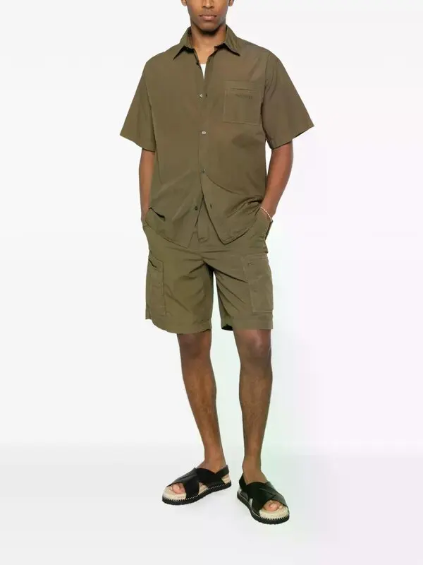 Iceberg Logo-embroidered Short-sleeve Shirt - Green