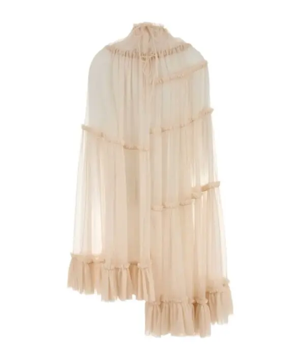 Dries Van Noten Pleated Asymmetrical Dress