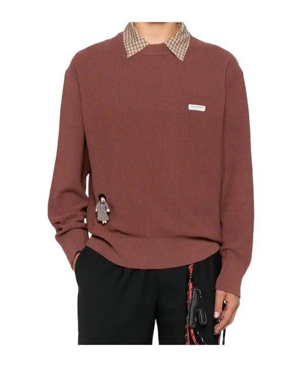 SONG FOR THE MUTE Oversized Sweater With Appliqu