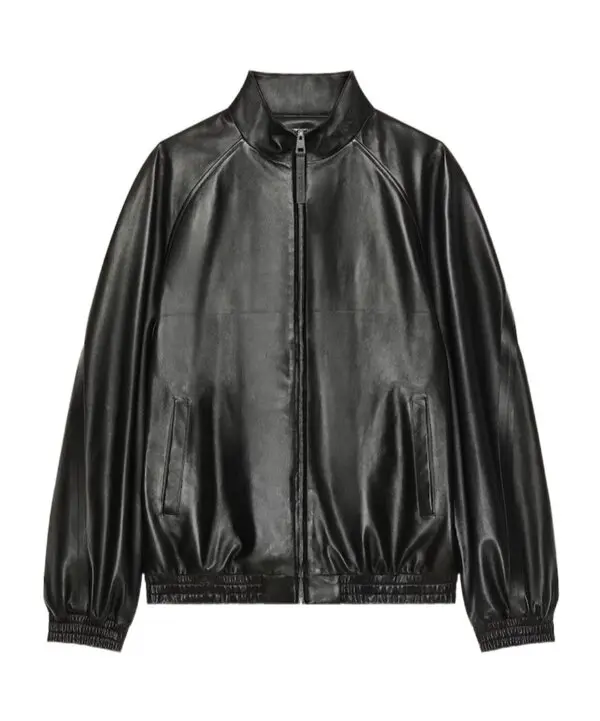Givenchy Couture Seam Track Top In Nappa Leather