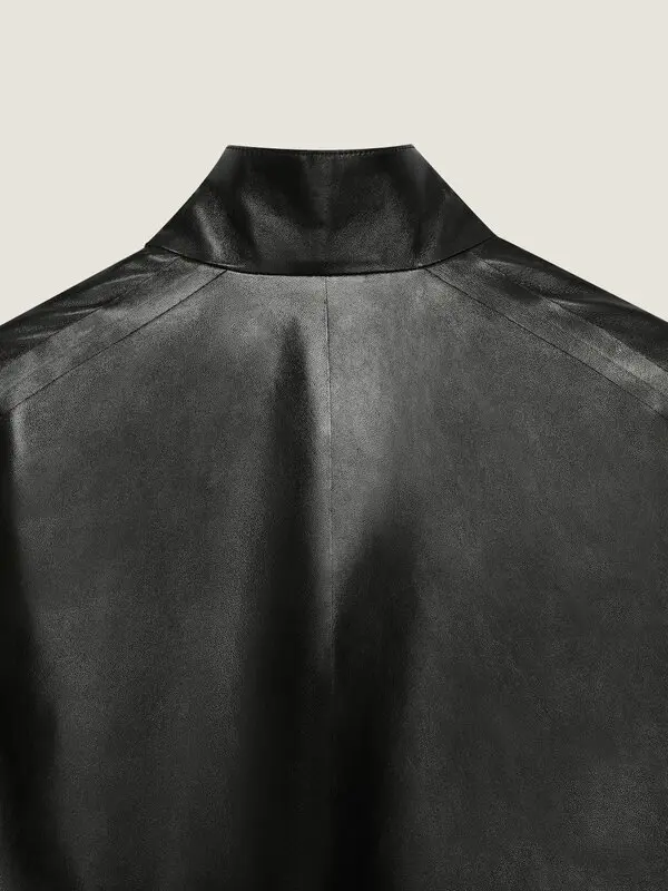 Givenchy Couture Seam Track Top In Nappa Leather