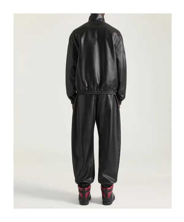 Givenchy Couture Seam Track Top In Nappa Leather