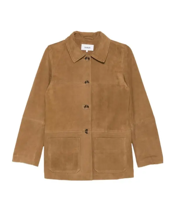 Ba&sh Suede Patchwork Casual Jacket