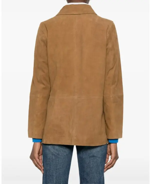 Ba&sh Suede Patchwork Casual Jacket