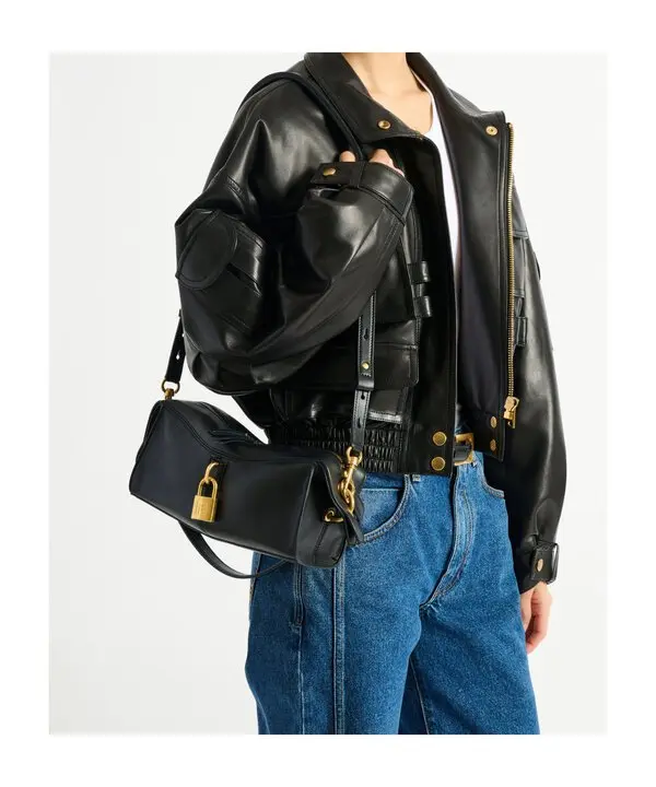 Balmain Small Pulse Bag In Smooth Leather