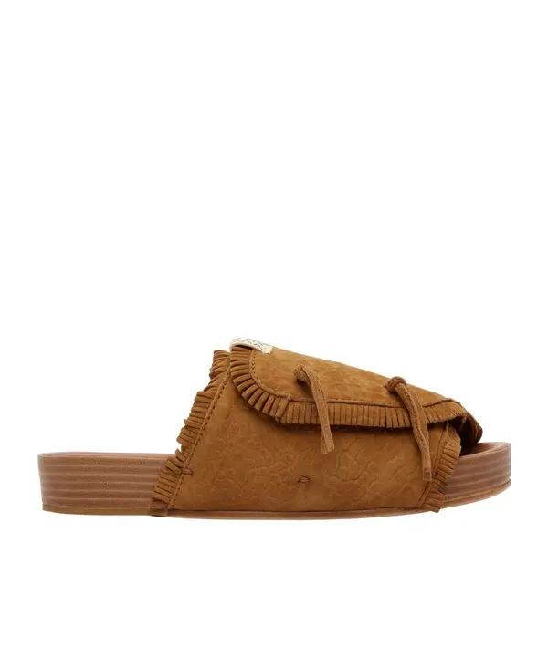 Visvim Christo Shaman Folk Fringe Mules