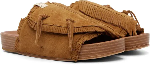 Visvim Christo Shaman Folk Fringe Mules