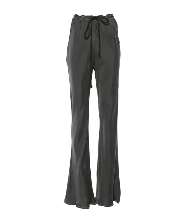 SONG FOR THE MUTE Drawstring Waist Flared Trousers