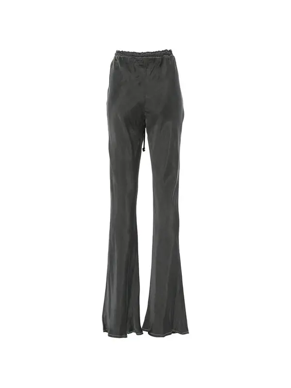 SONG FOR THE MUTE Drawstring Waist Flared Trousers