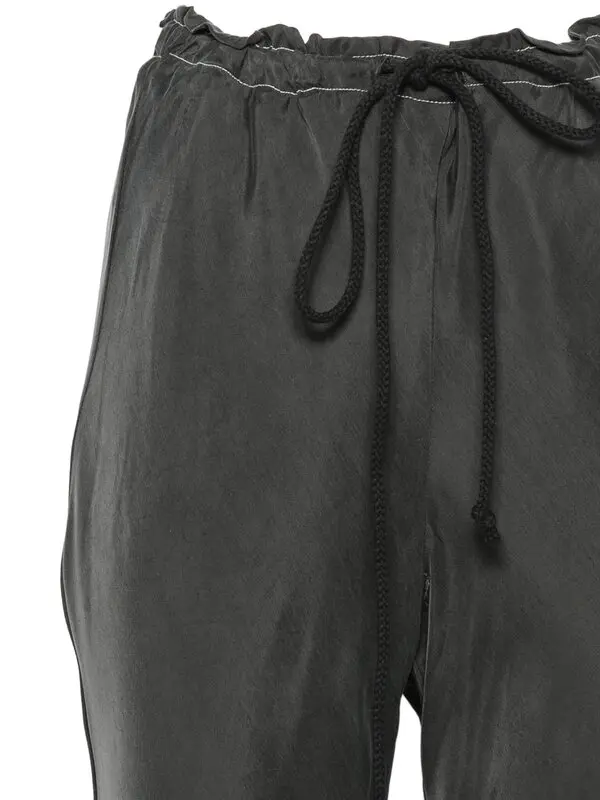 SONG FOR THE MUTE Drawstring Waist Flared Trousers