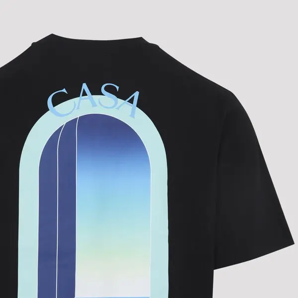 Casablanca Gradient Arch Print T-shirt - Black