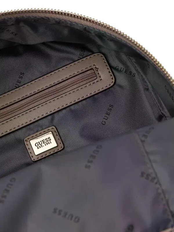 Guess Logo Plaque Zip-around Backpack