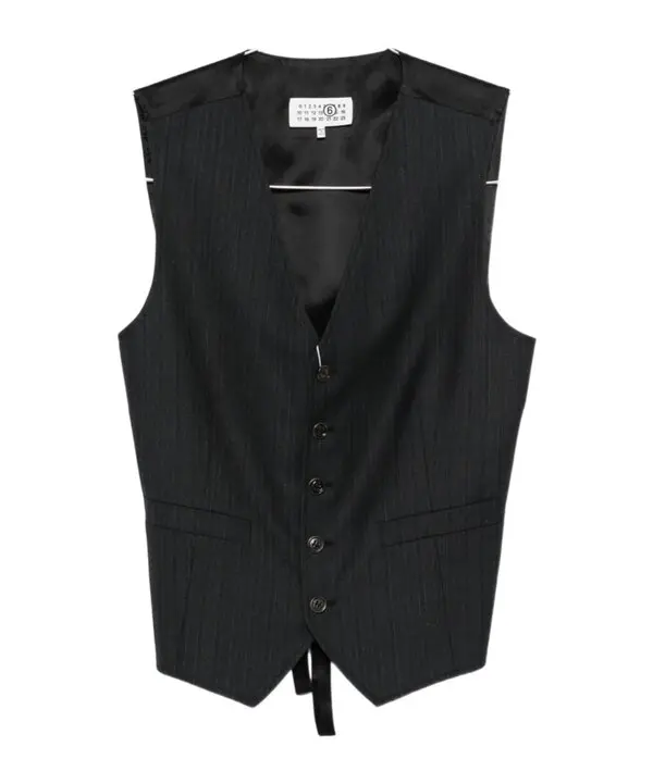 MAISON MARGIELA Pinstriped Button Vest