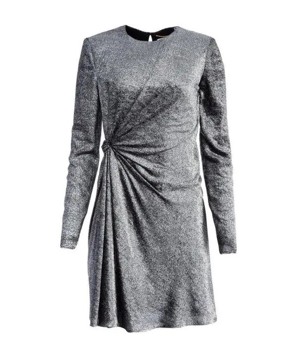 Saint Laurent Gathered Front Mini Dress