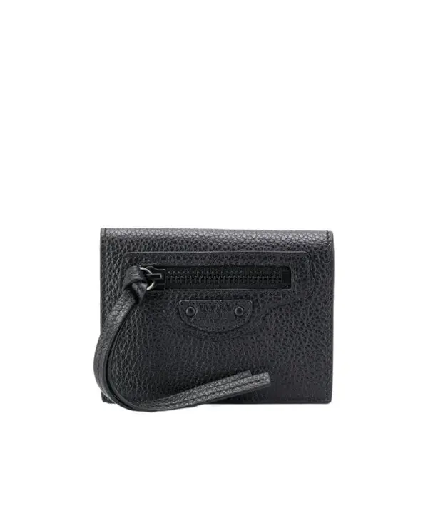 Balenciaga Mini Portafoglio Neo Classic Da Uomo In Nero - Black