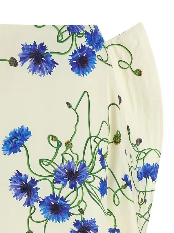 Stella McCartney Floral Print Ruffled High-waist Maxi Skirt