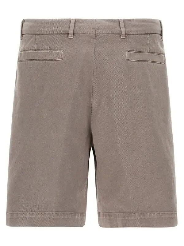 Brunello Cucinelli Belt Loop Shorts - Gray