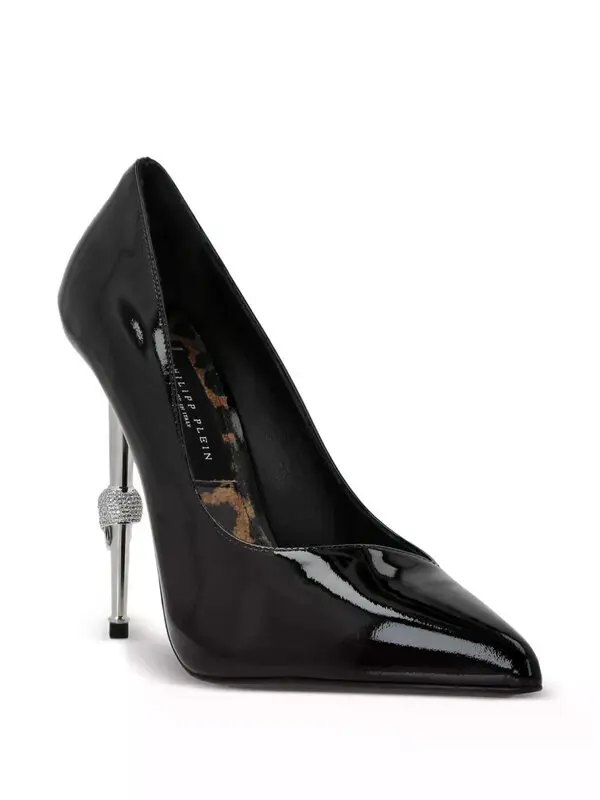 Philipp Plein Skull Detail Stiletto Pumps