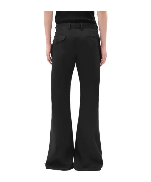 ANN DEMEULEMEESTER Vald Slim Fit Bootcut Trousers With Button Detail