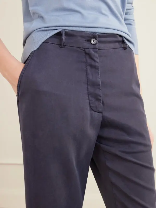 THE ROW Karsten Cropped Cotton Straight-leg Pants