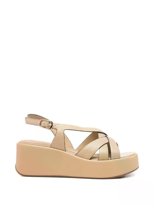 BRUNO PREMI Leather Platform Sandals