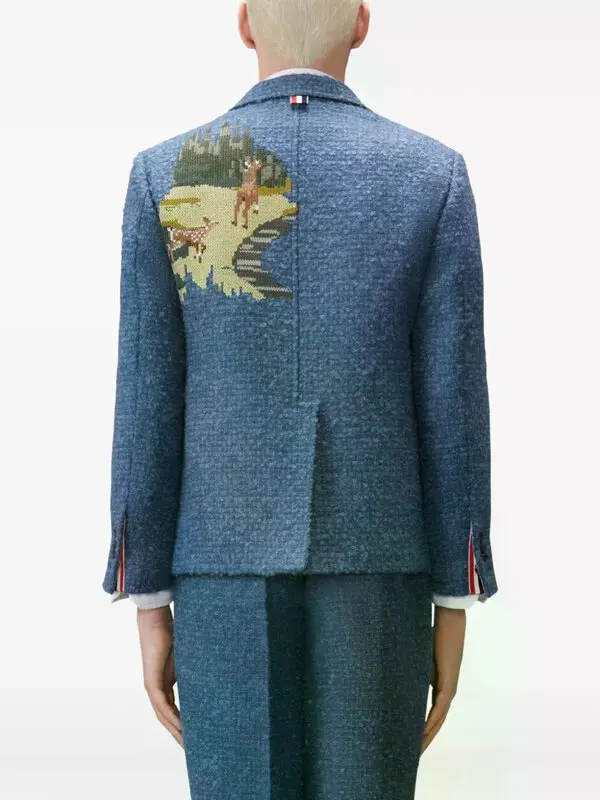 Thom Browne Lighthouse-embroidery Dinner Jacket