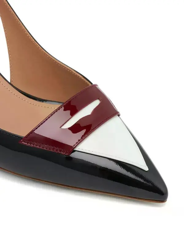 MALONE SOULIERS Suze Patent Leather Slingback Pumps