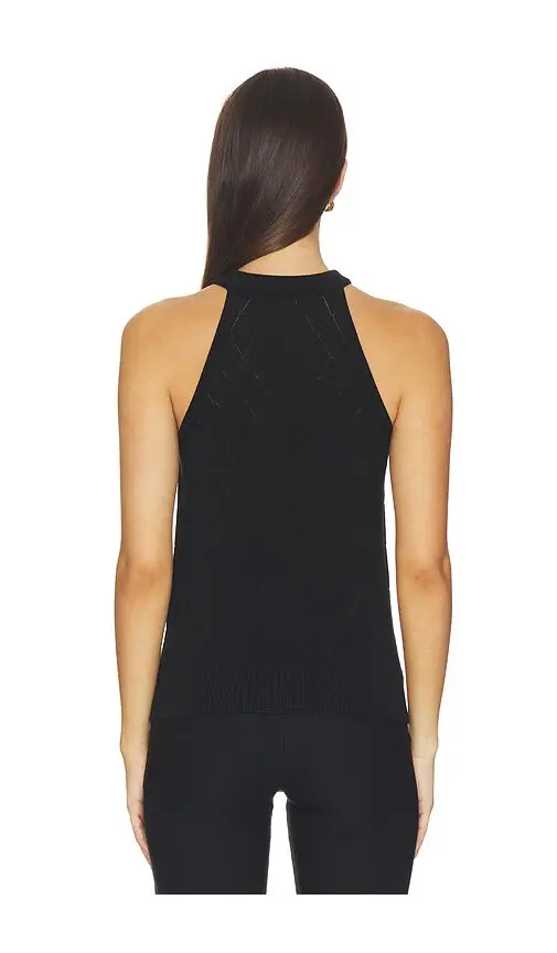 Balmain Halterneck Quilted Light Wool Top