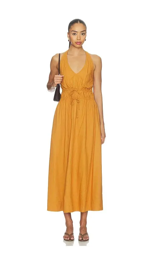 Paige Alysha Halterneck Midi Dress