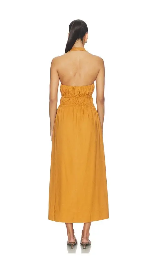 Paige Alysha Halterneck Midi Dress