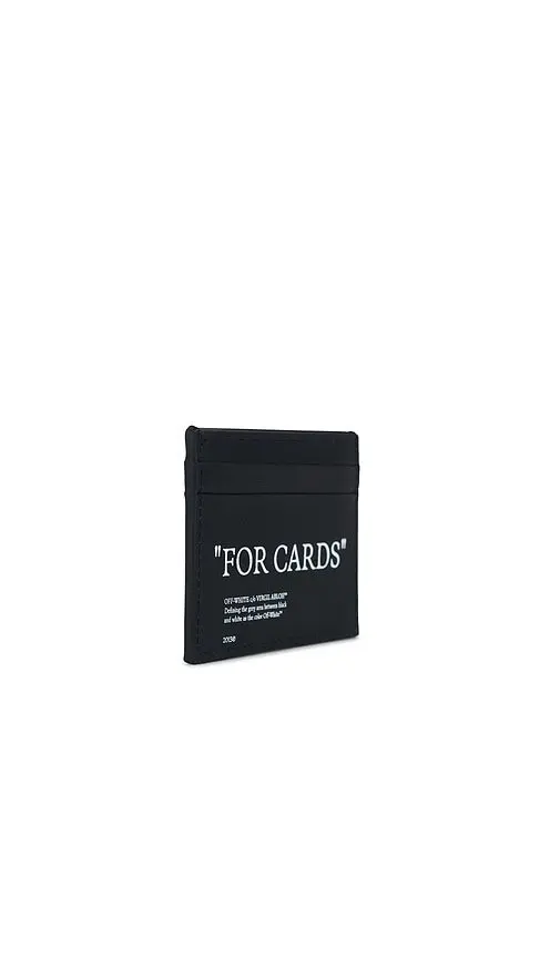 Off-White Quote Card Case - Black
