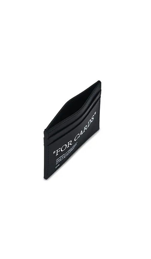 Off-White Quote Card Case - Black